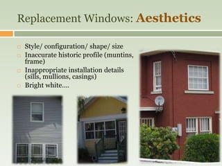 Why Save Historic Windows | PPTX