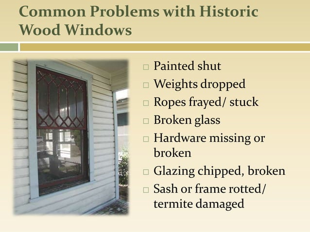 Historic Wood Windows | PPT