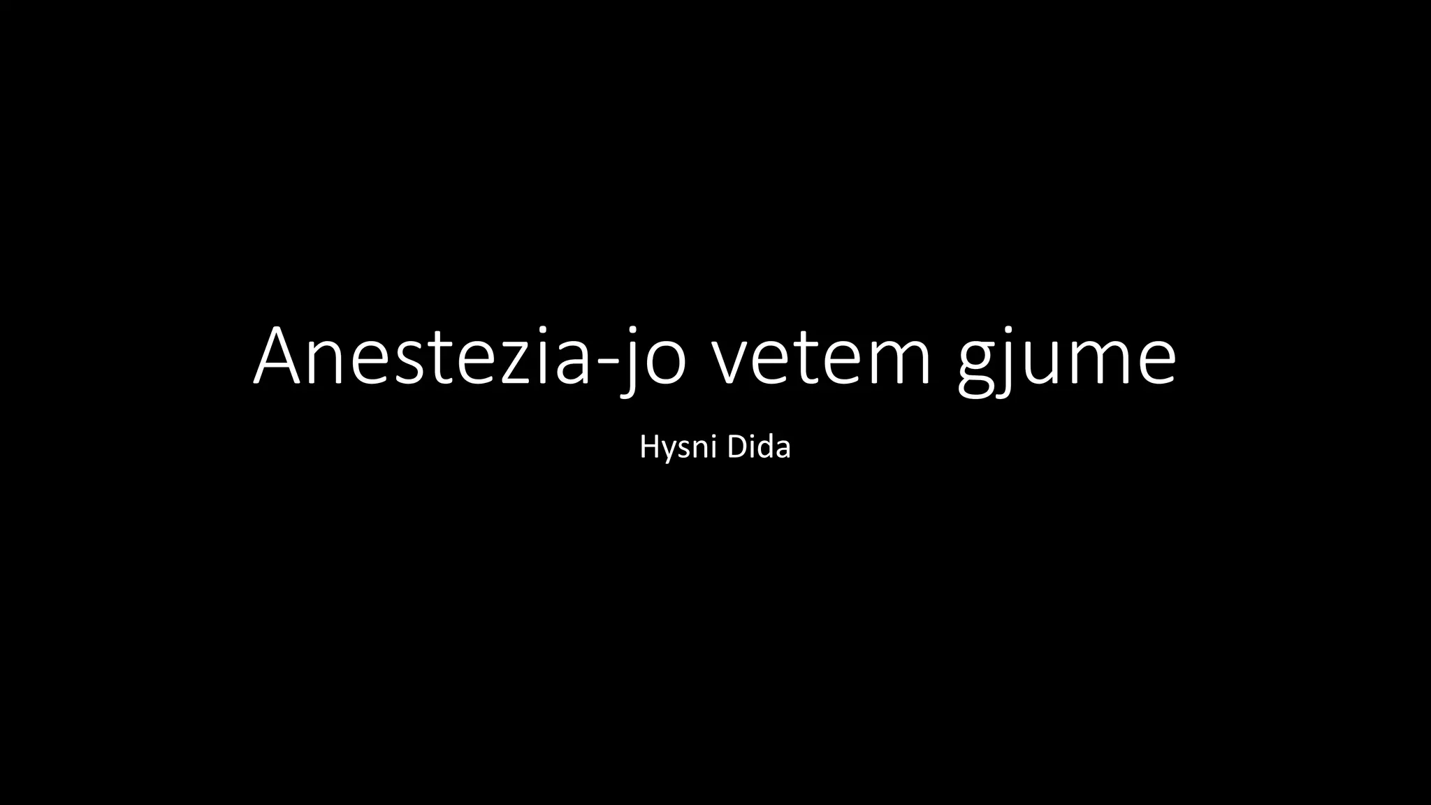 Historiku i Anestezise | PPTX