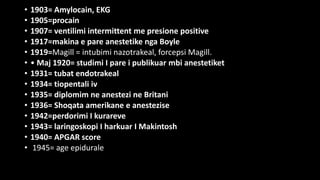 Historiku i Anestezise | PPTX
