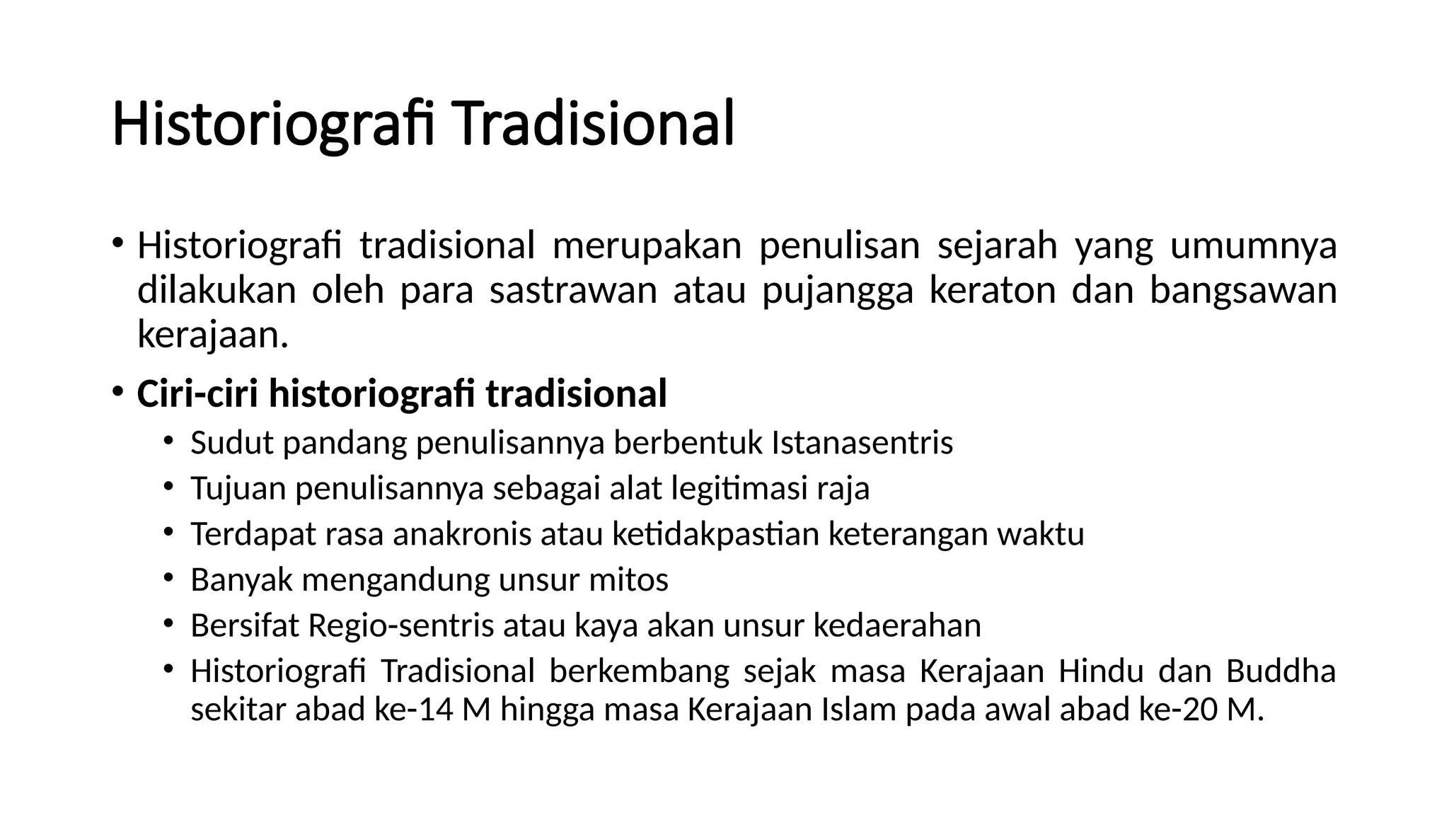 Sejarah Kelas X Bab Historiografi atau penulisasn sejarah | PPTX