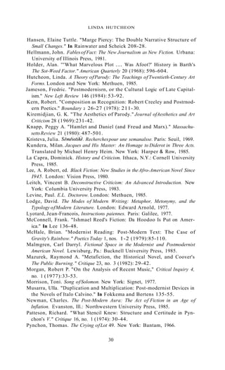 Historiographic Metafiction - Linda Hutcheon | PDF