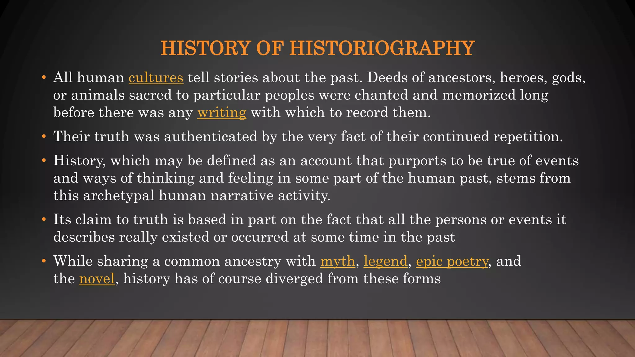 Historiography | PPTX