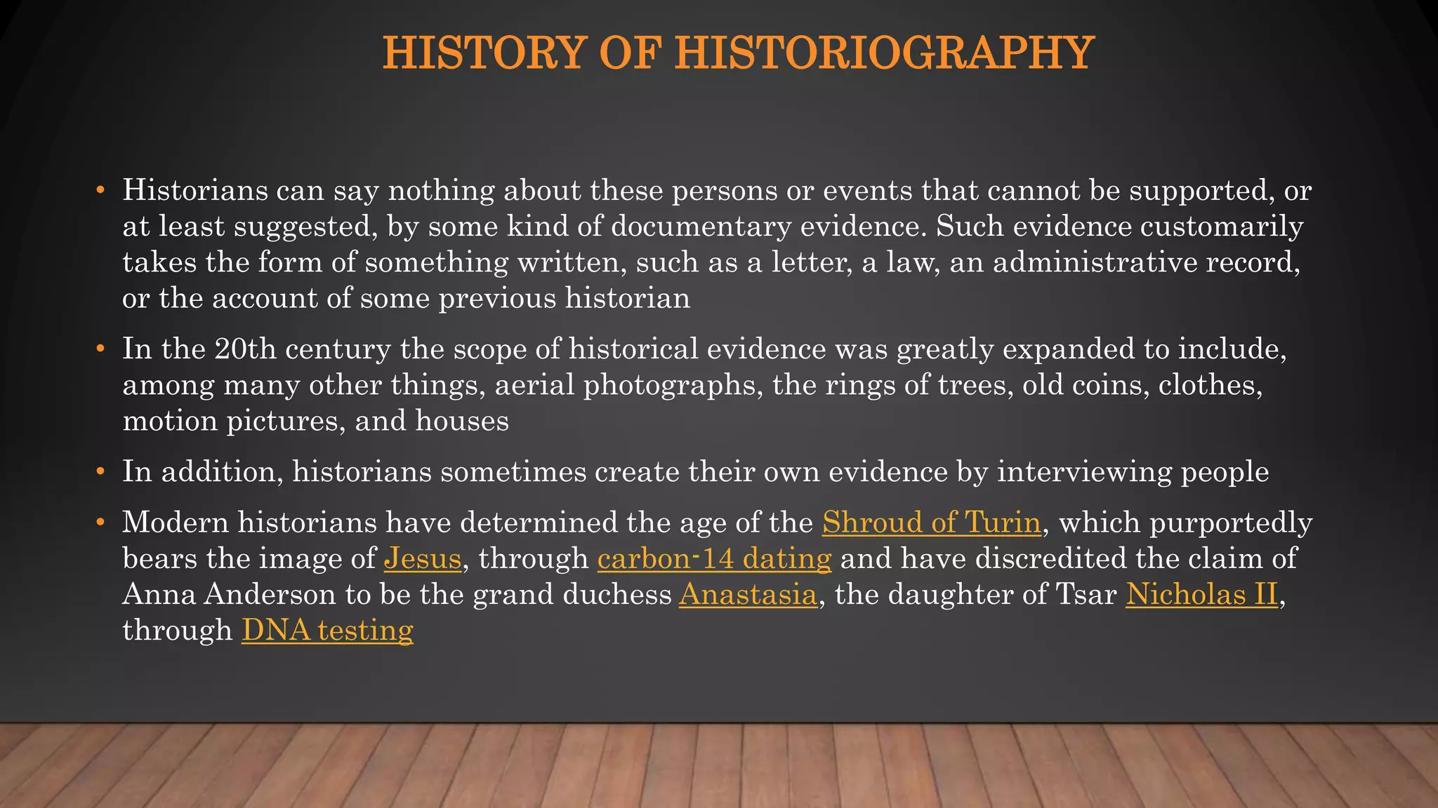 Historiography | PPTX