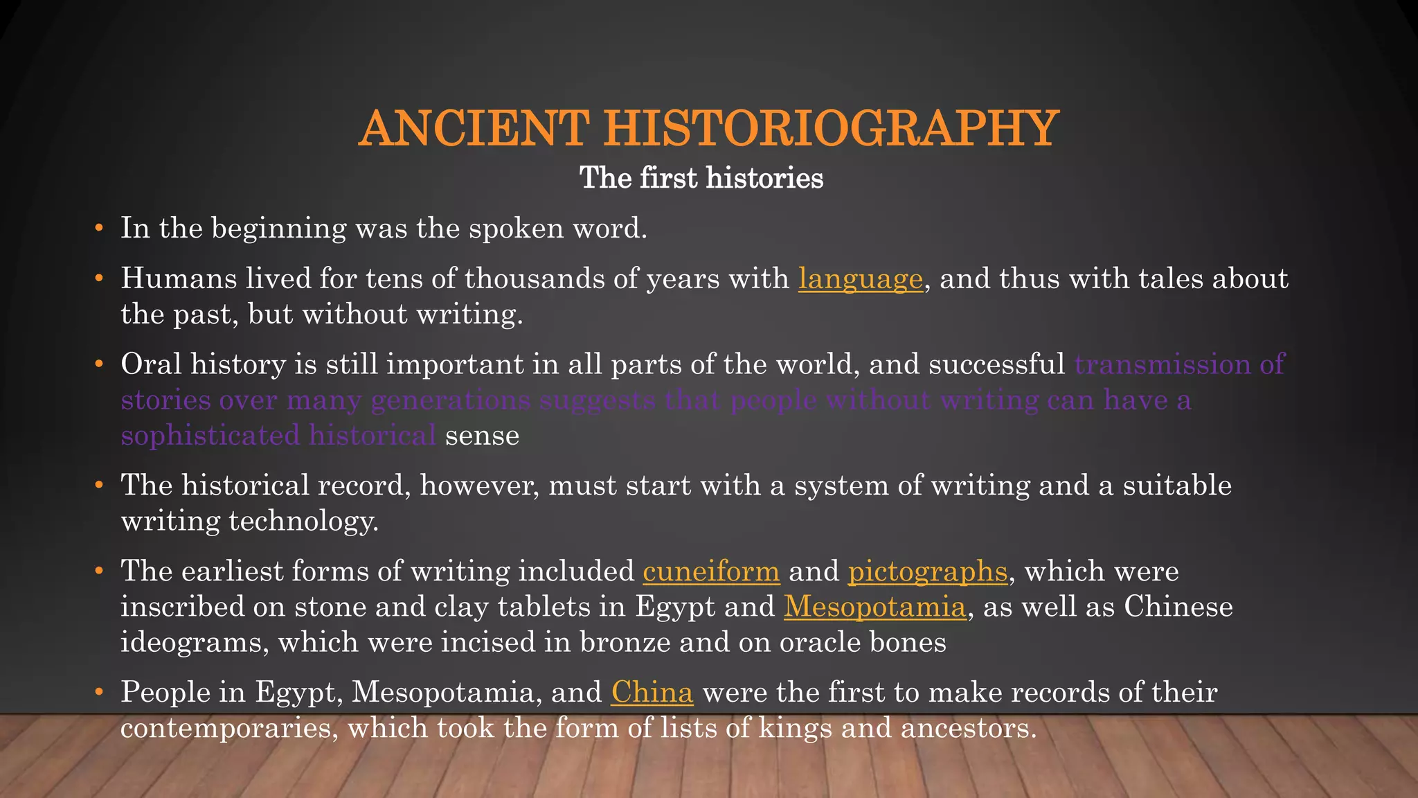 Historiography | PPTX