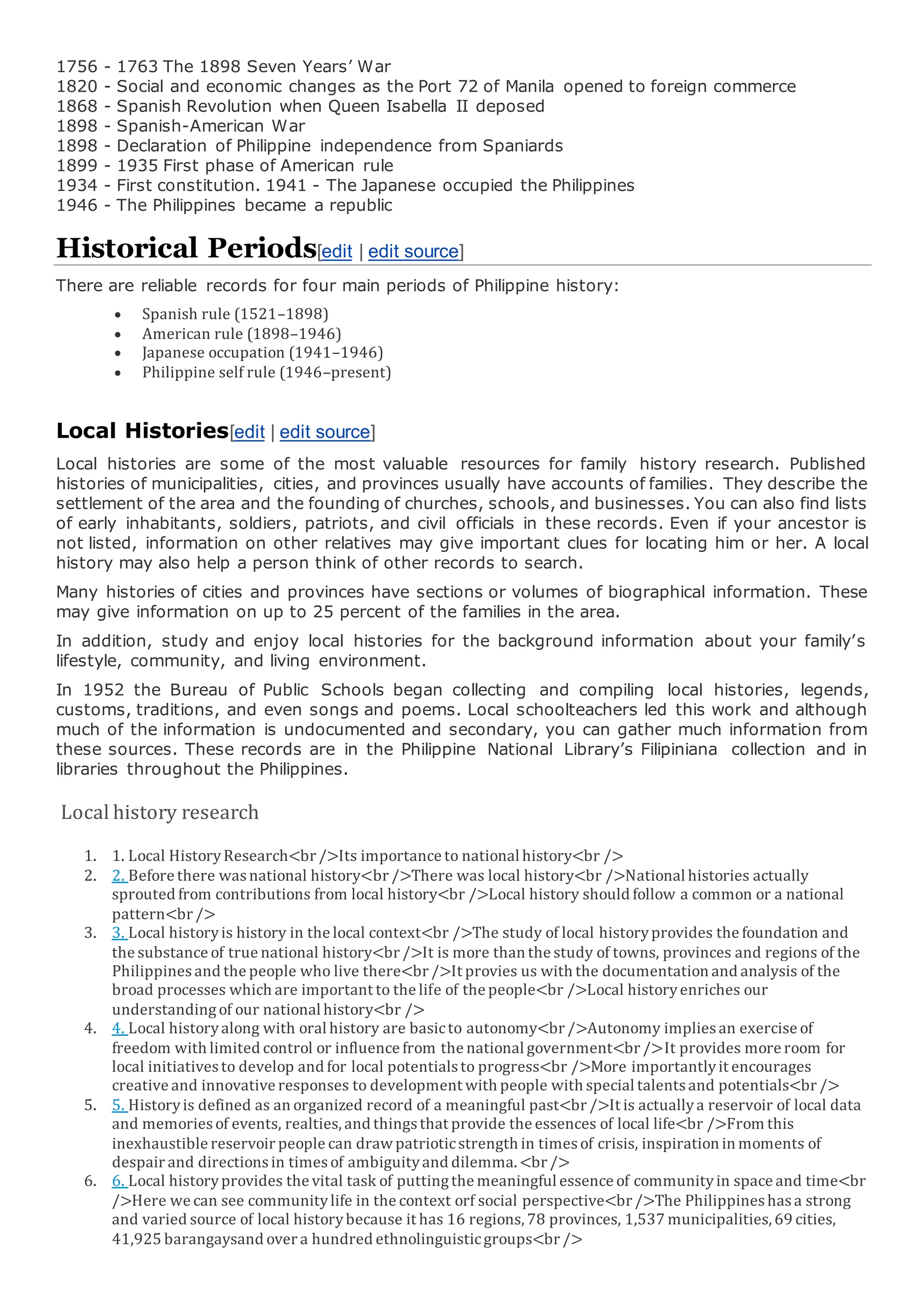 Historiography of the philippines | DOCX