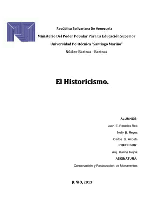 Historismo | DOCX