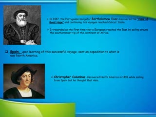 ENCOUNTER WITH THE WEST (1400-1600) | PPTX