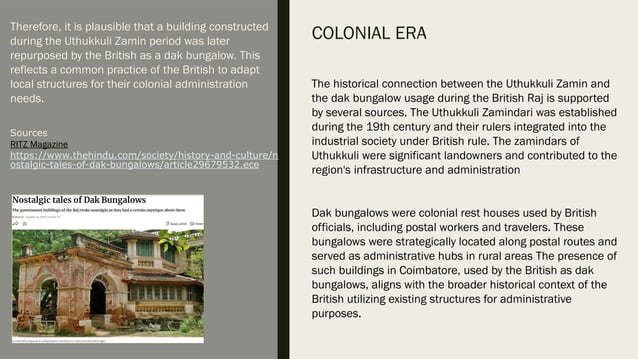 HISTORY-1.pptx presentation of an old building in coimbatore | PPTX