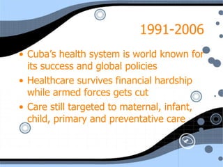 Cuban Healthcare History | PPT
