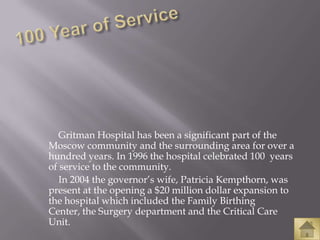 History of Gritman Medical | PPTX