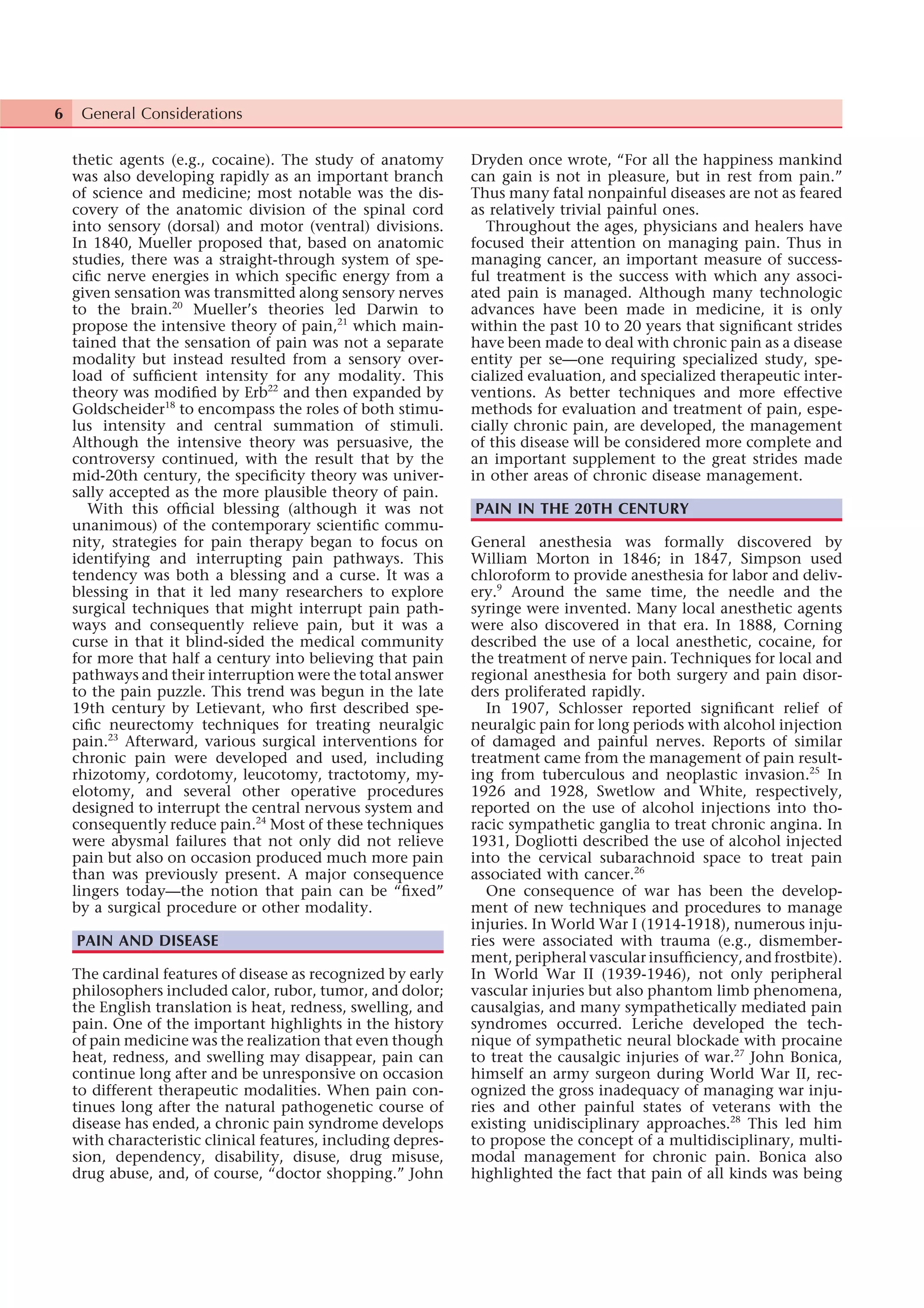 The History of Pain Medicine | PDF