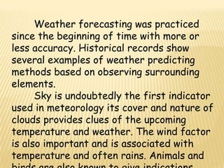 History of meteorology and invention of weather instruments by lota joy ...