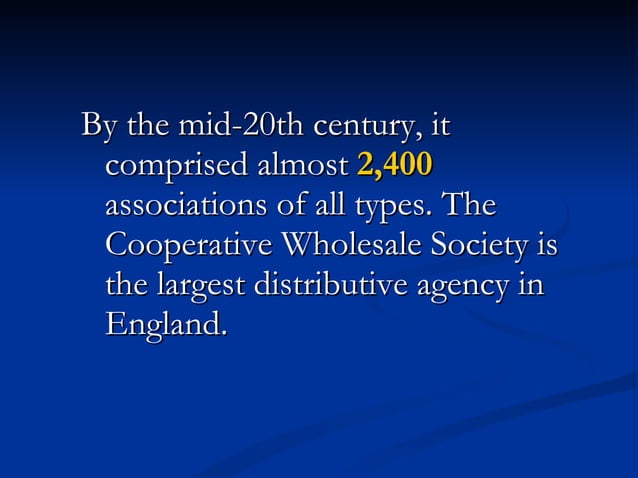 History of the Cooperative Movement | PPT