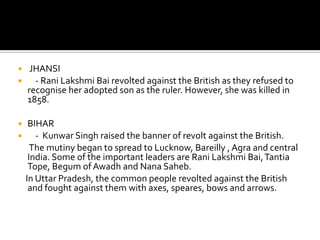 causes for 1857 revolt | PPT