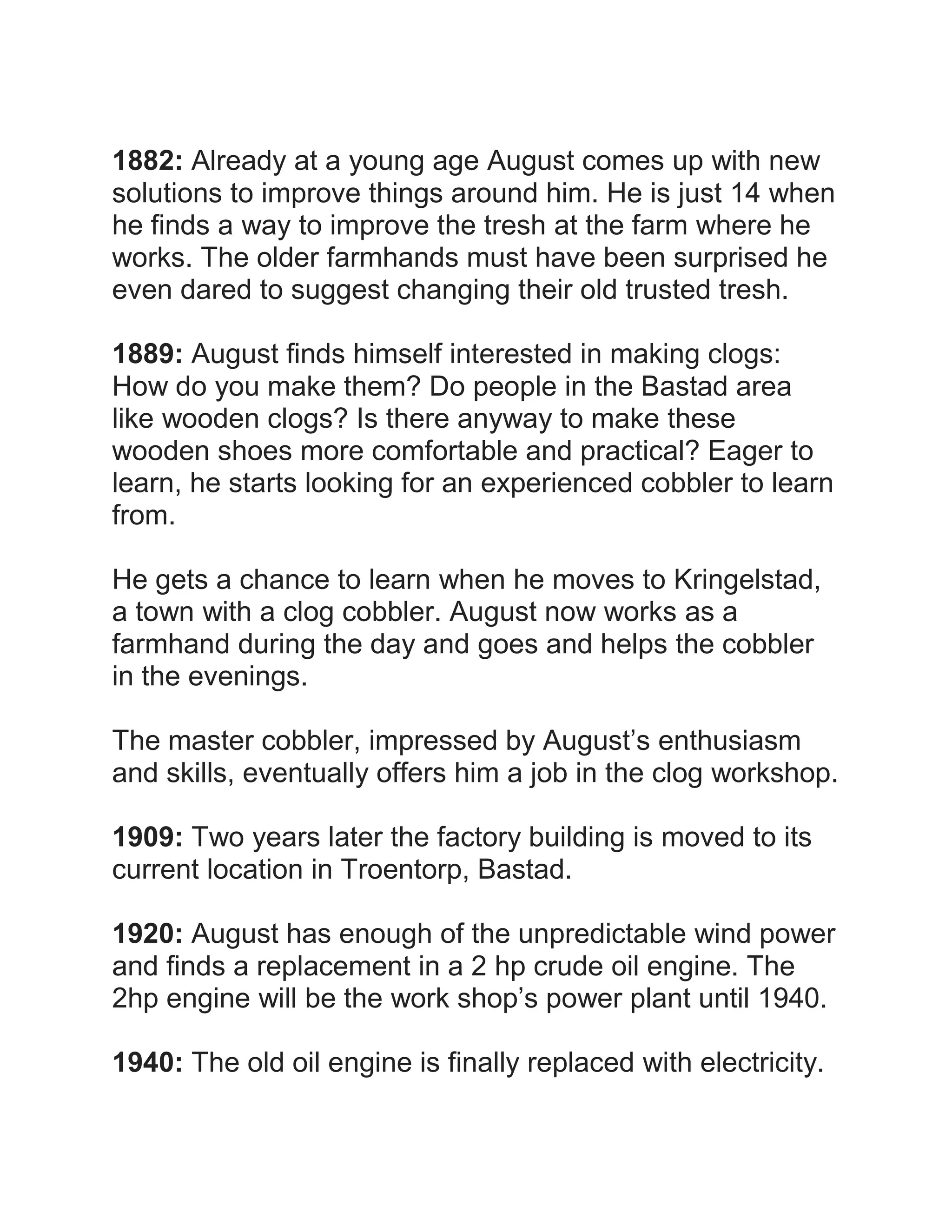 History of Troentorp Clogs | PDF