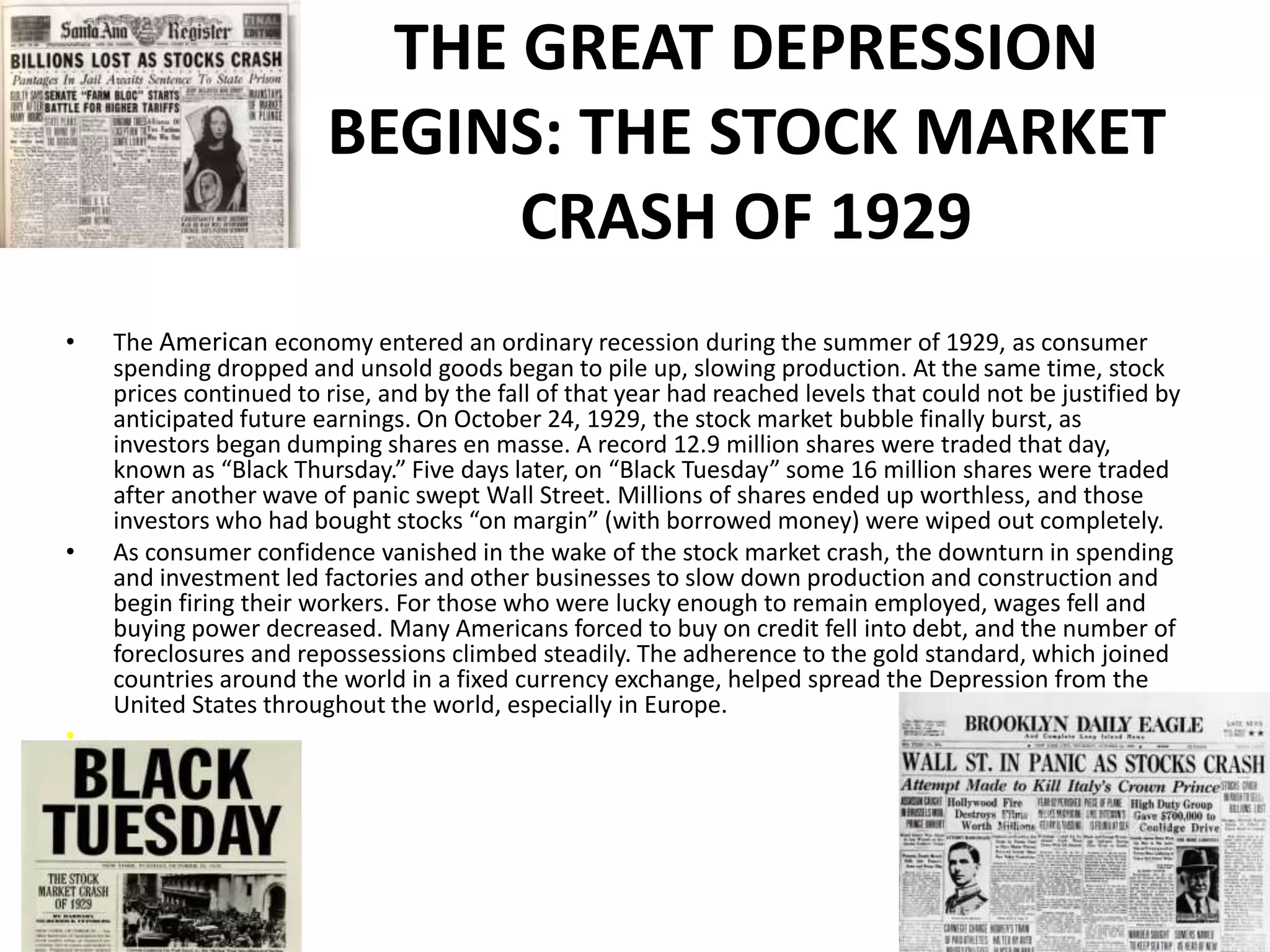 The Great Depression 1929 | PPTX
