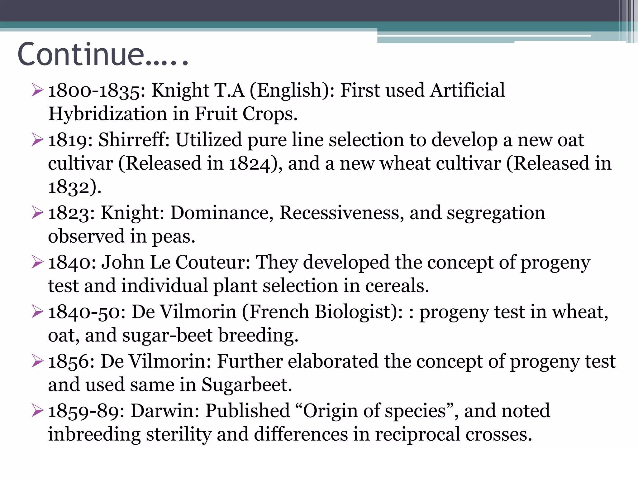 History of Plant Breeding | PPT