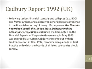 History of Corporate Governance | PPT