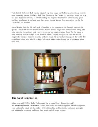 History of Slot Machine | PDF