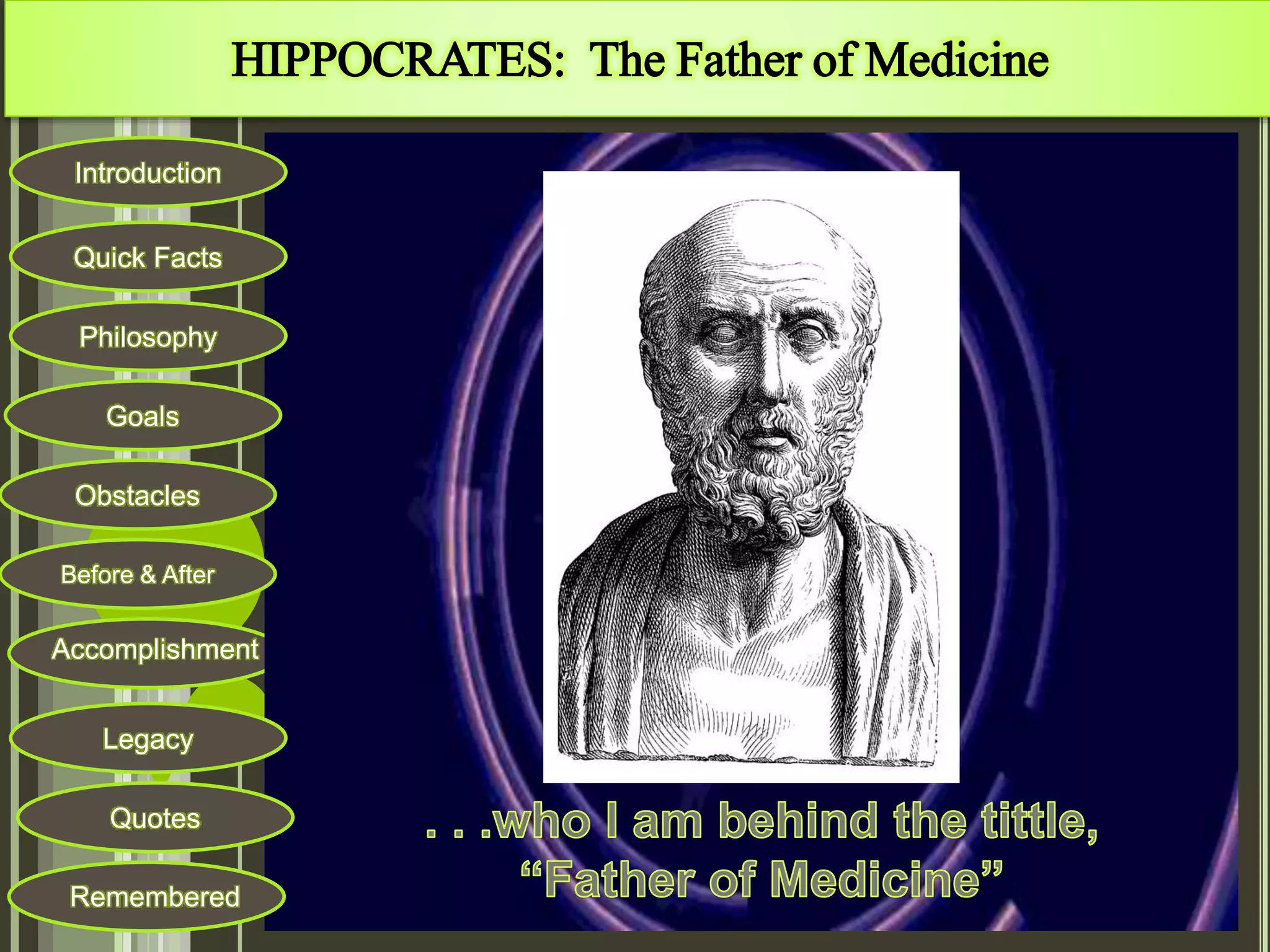 Hippocrates ( with Activity and Quiz) | PPTX