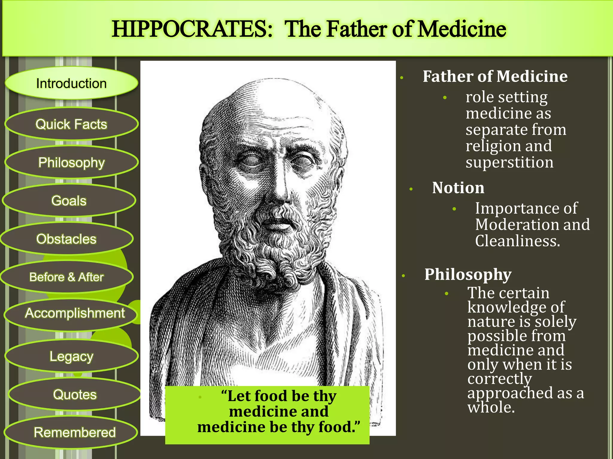 Hippocrates ( with Activity and Quiz) | PPTX