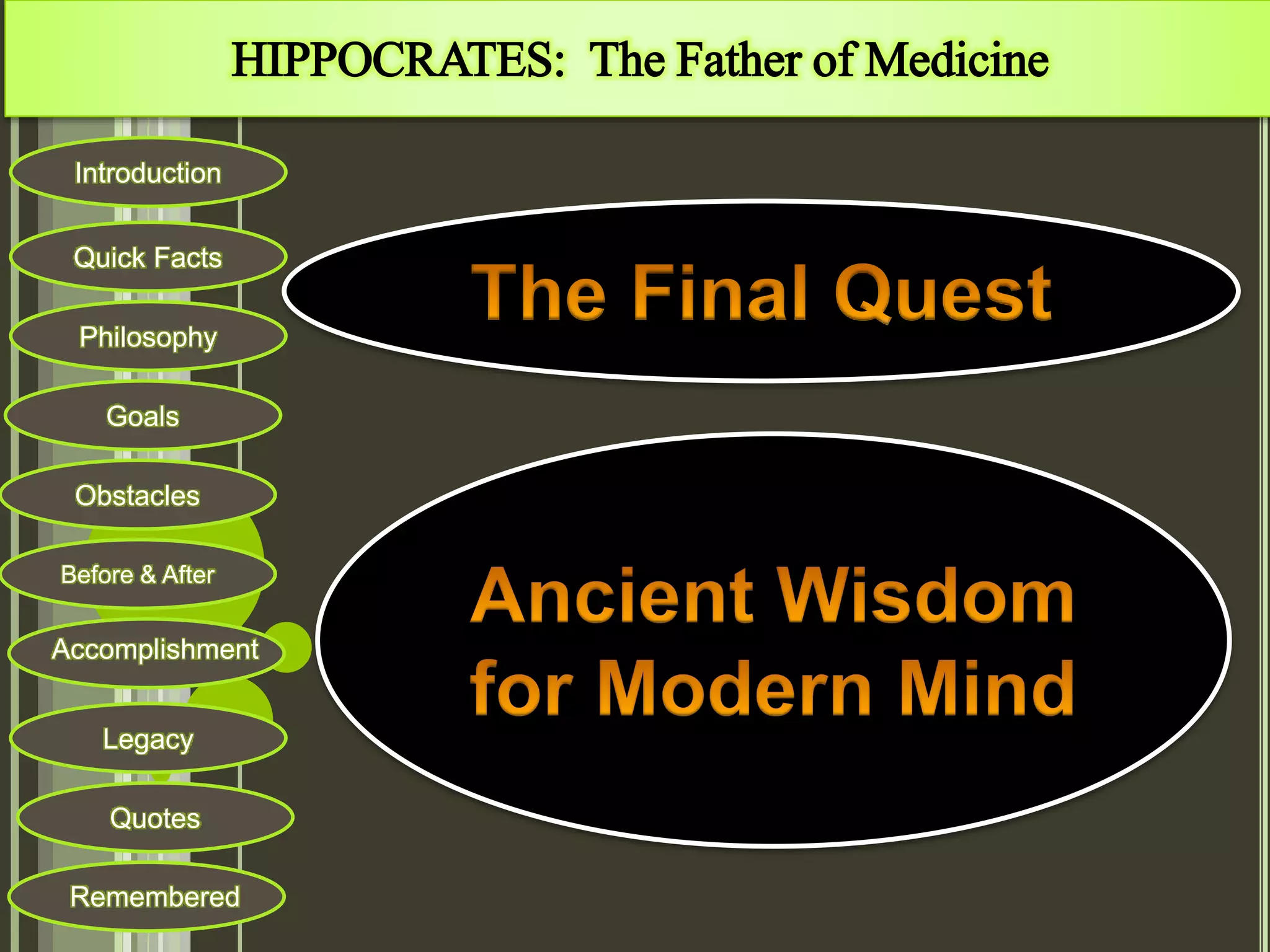 Hippocrates ( with Activity and Quiz) | PPTX