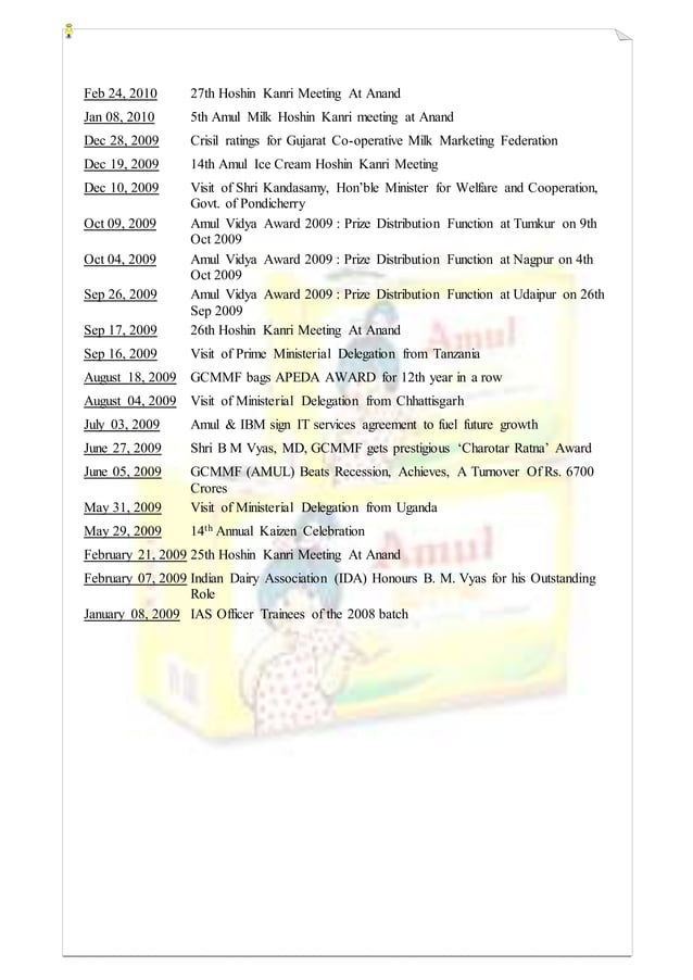 AMUL BUTTER PROJECT FILE | PDF