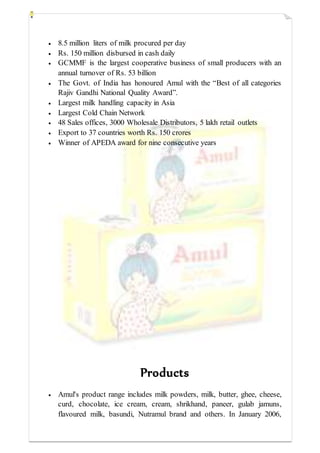 AMUL BUTTER PROJECT FILE | DOCX