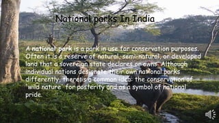 forest reserves and wildlife | PPTX