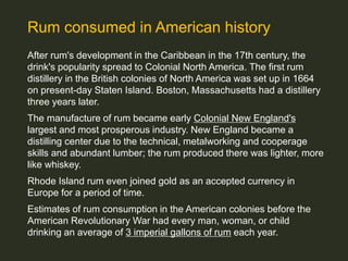rum in history and today & effects | PPTX