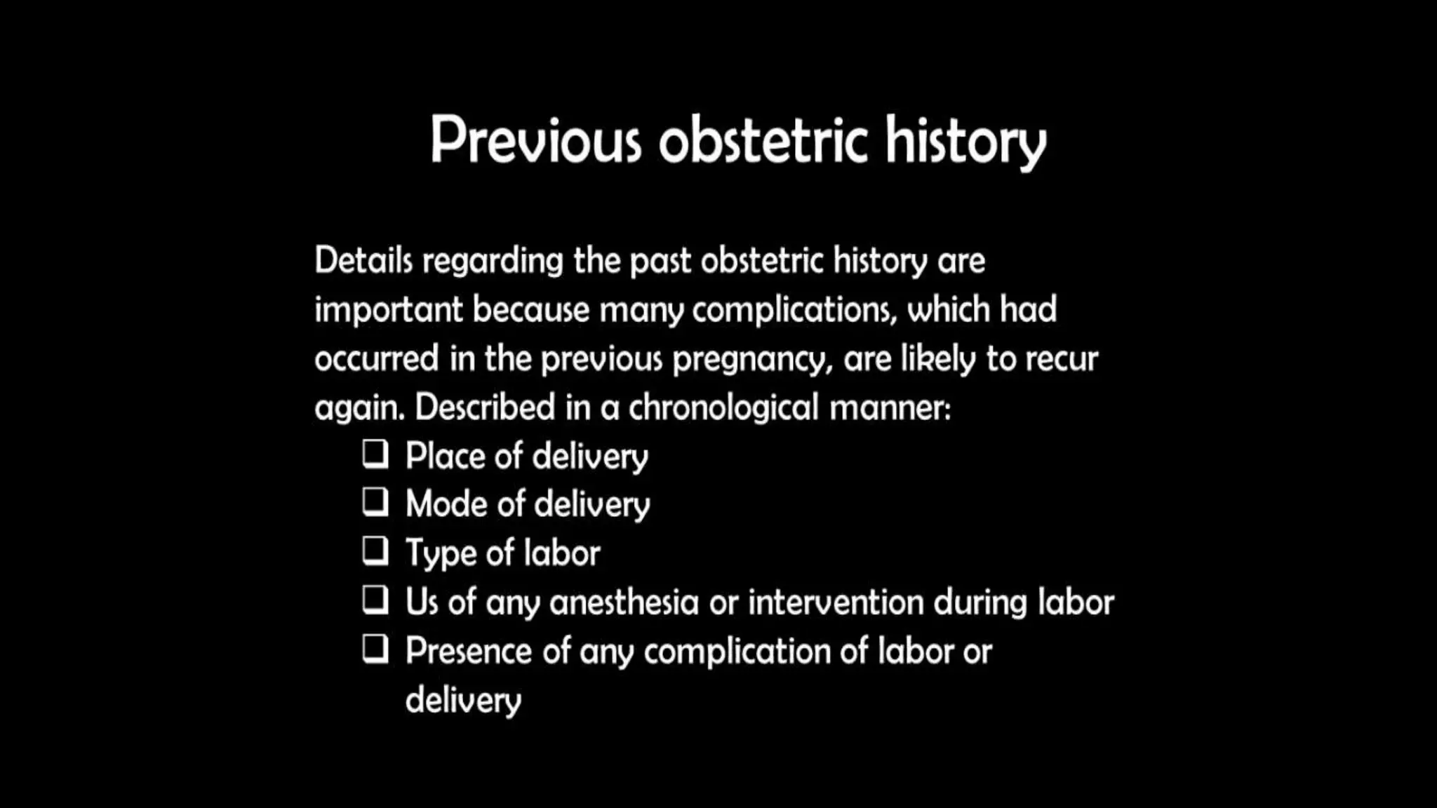 Clinical Obstetrics: History Taking and examination in Obstetrics | PPTX