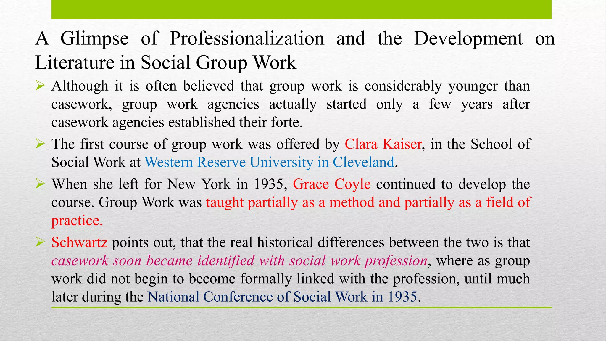Historical Evolution of Group work | PPTX