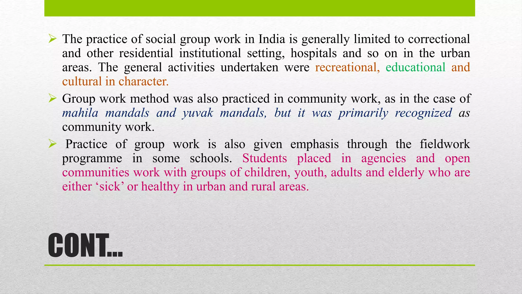 Historical Evolution of Group work | PPTX