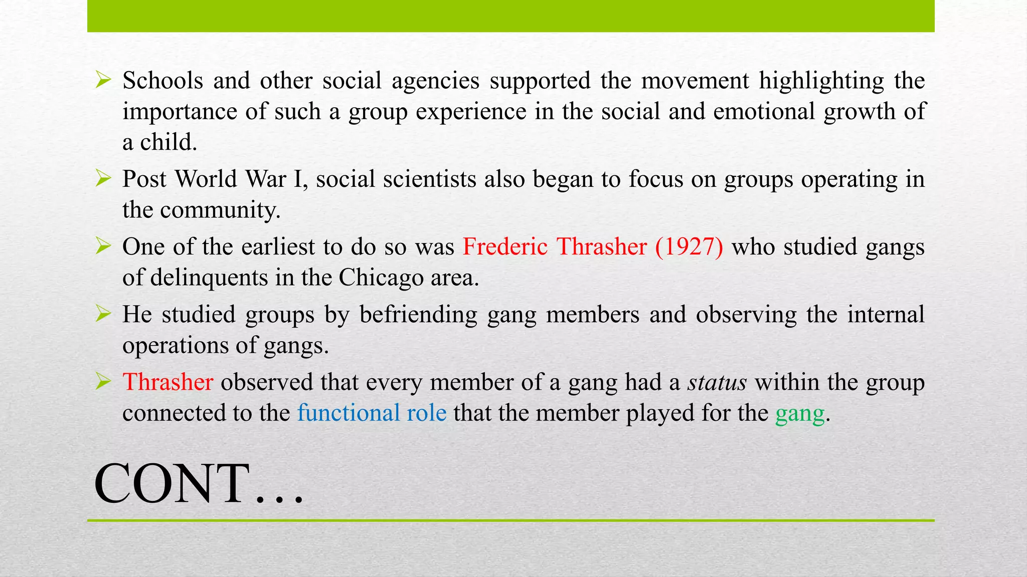 Historical Evolution of Group work | PPTX