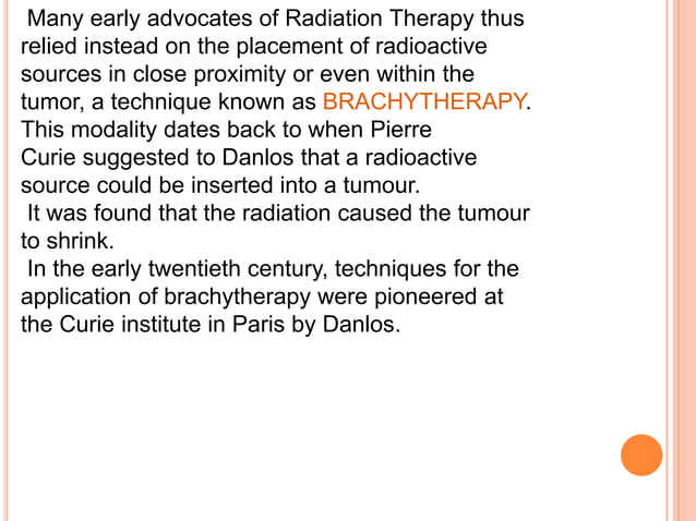 History of Radiotherapy | PPTX