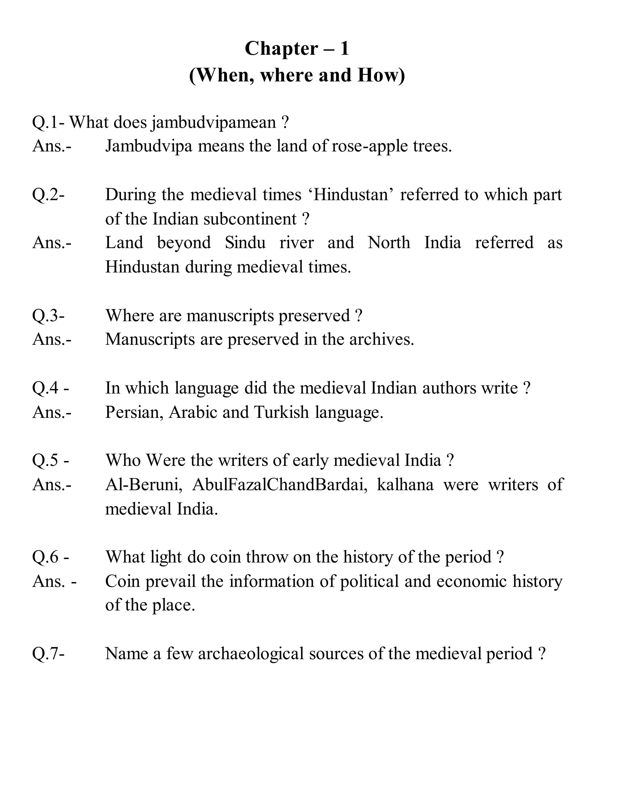 Cambridge social science, Class 7 History | PDF