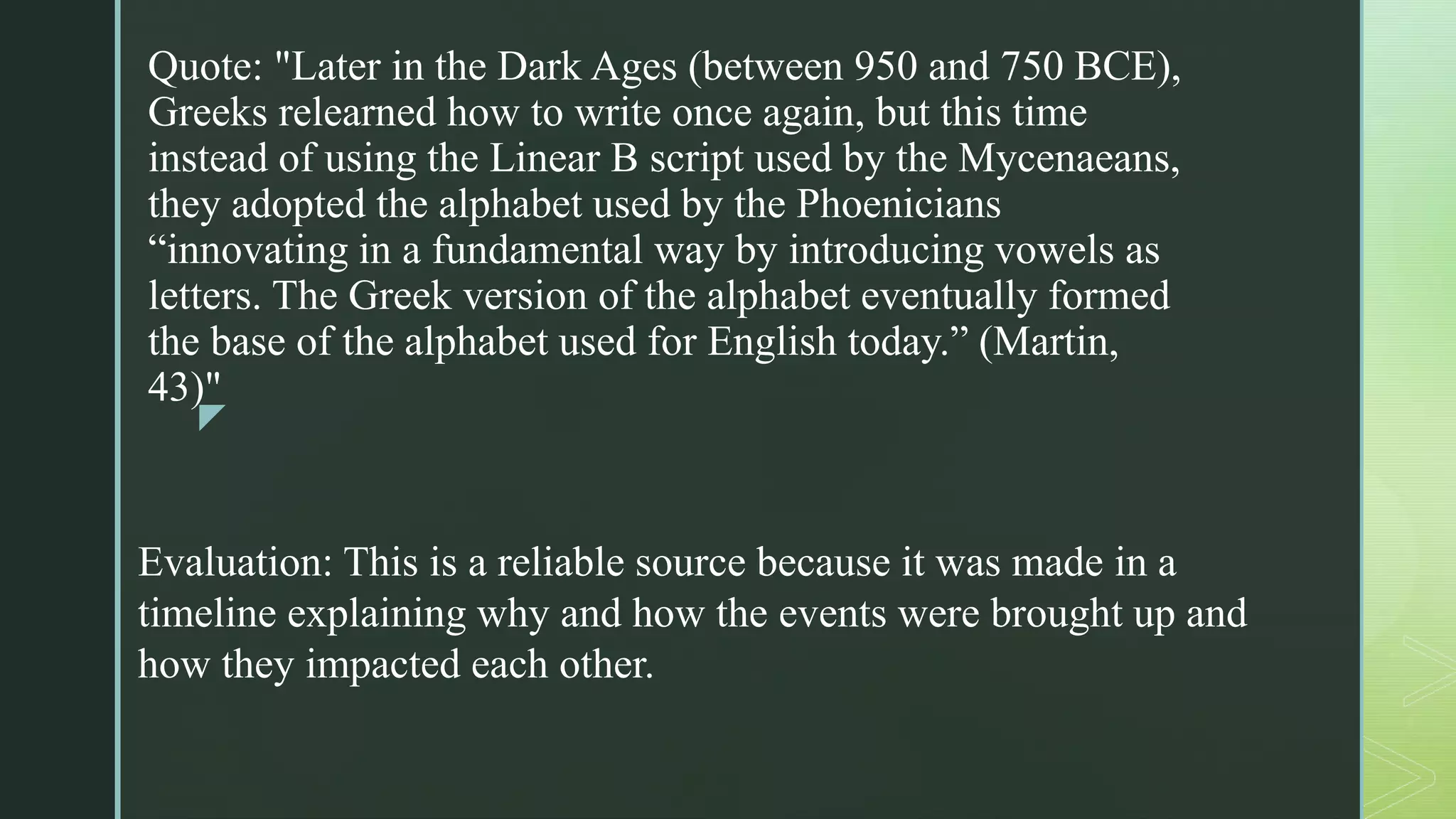 The Greek Dark Ages | PPTX