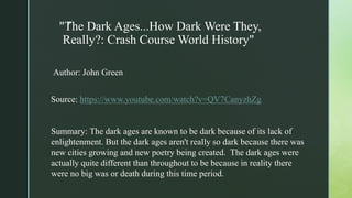 The Greek Dark Ages | PPTX