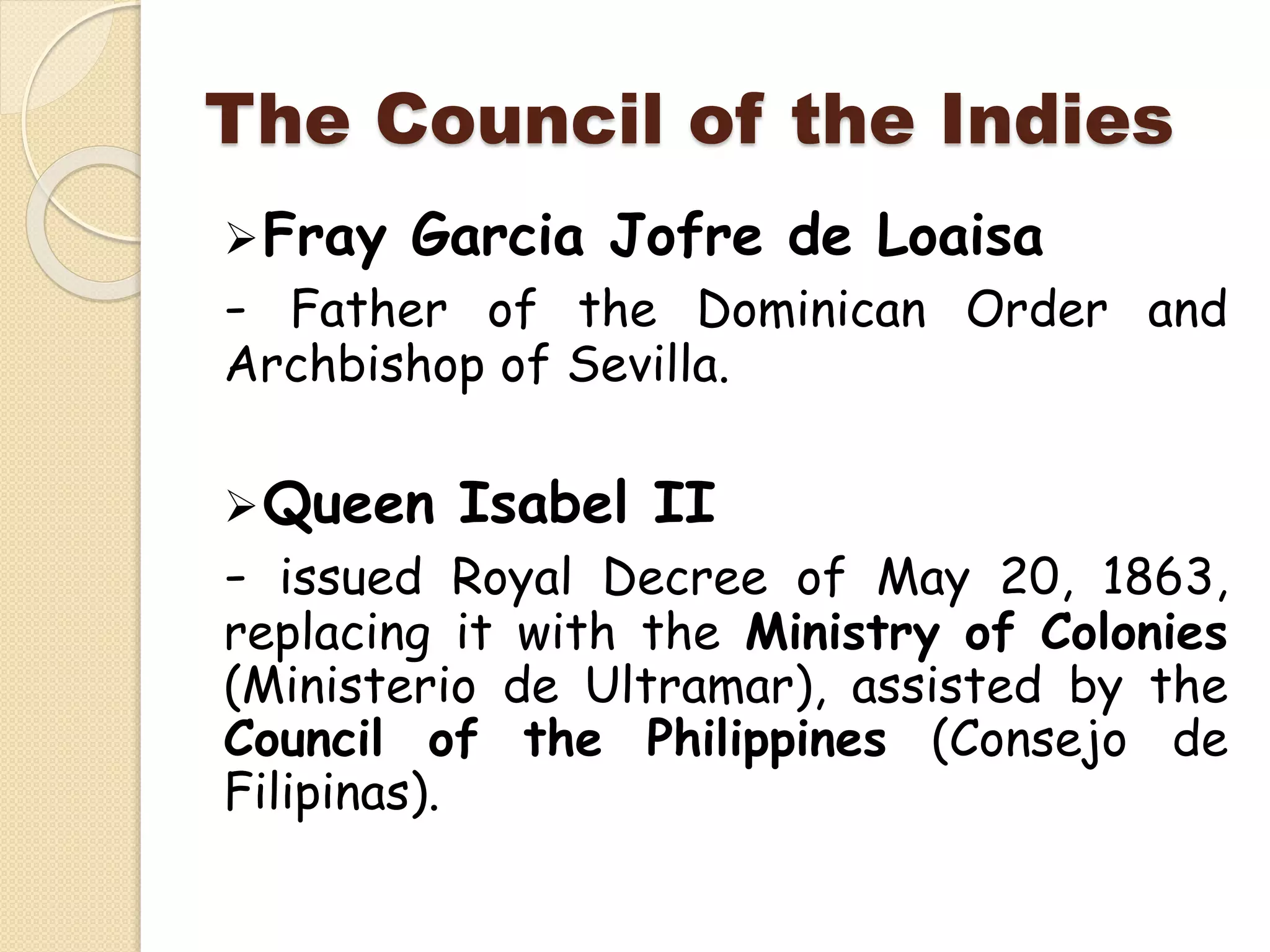 History : THE SPANISH COLONIAL SYSTEM | PPTX