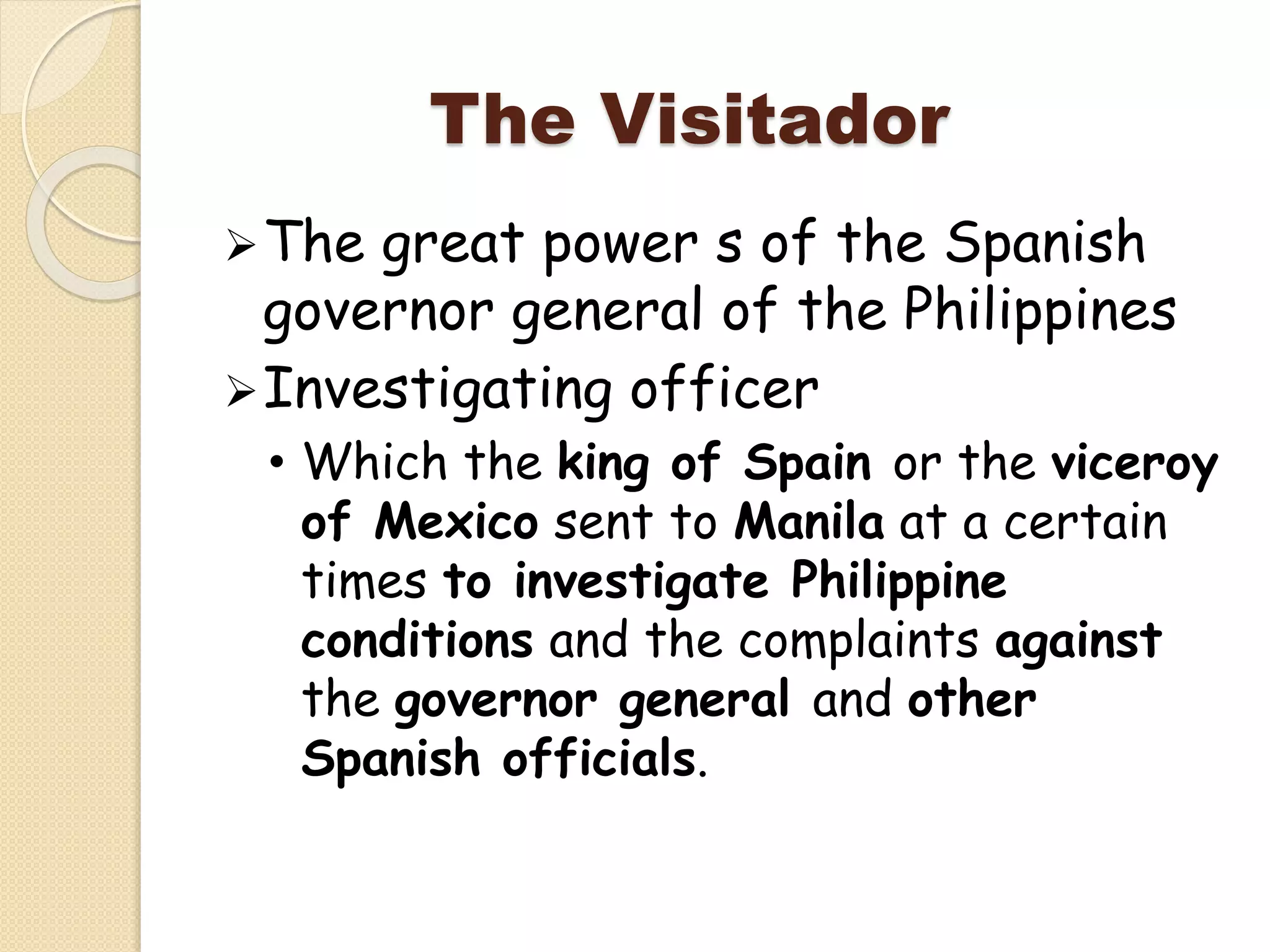 History : THE SPANISH COLONIAL SYSTEM | PPTX