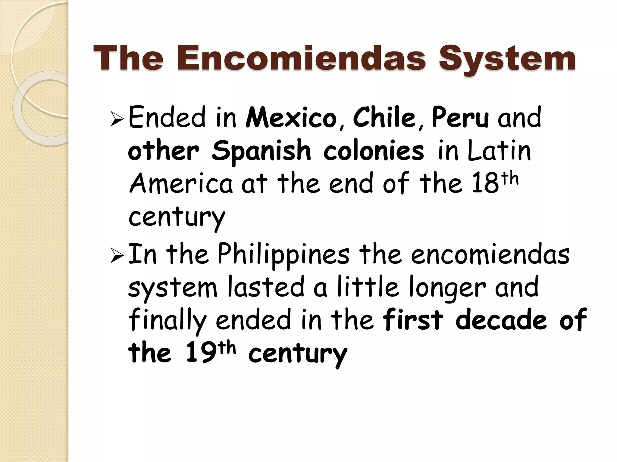 History : THE SPANISH COLONIAL SYSTEM | PPTX