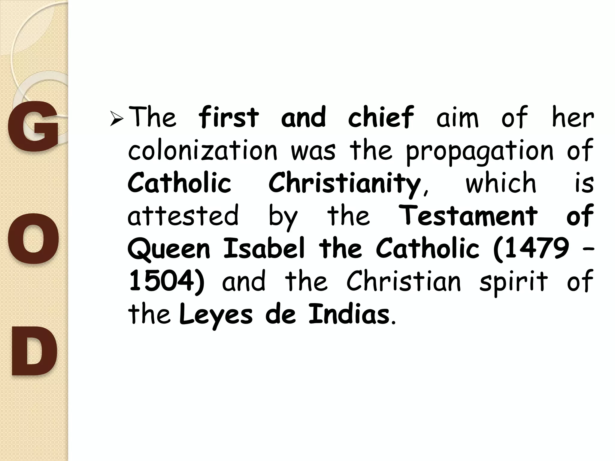 History : THE SPANISH COLONIAL SYSTEM | PPTX