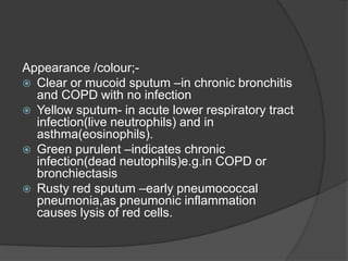 History taking in respiratory system | PPTX