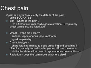History taking in respiratory system | PPT