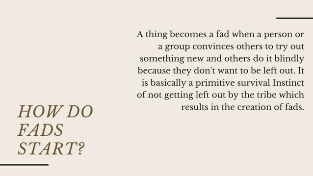 History of Fads and Trends | PPT