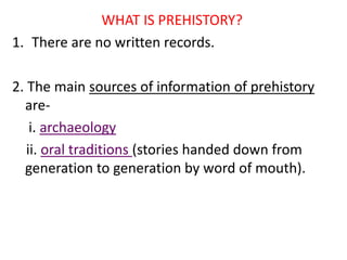 What is History and Prehistory | PPTX