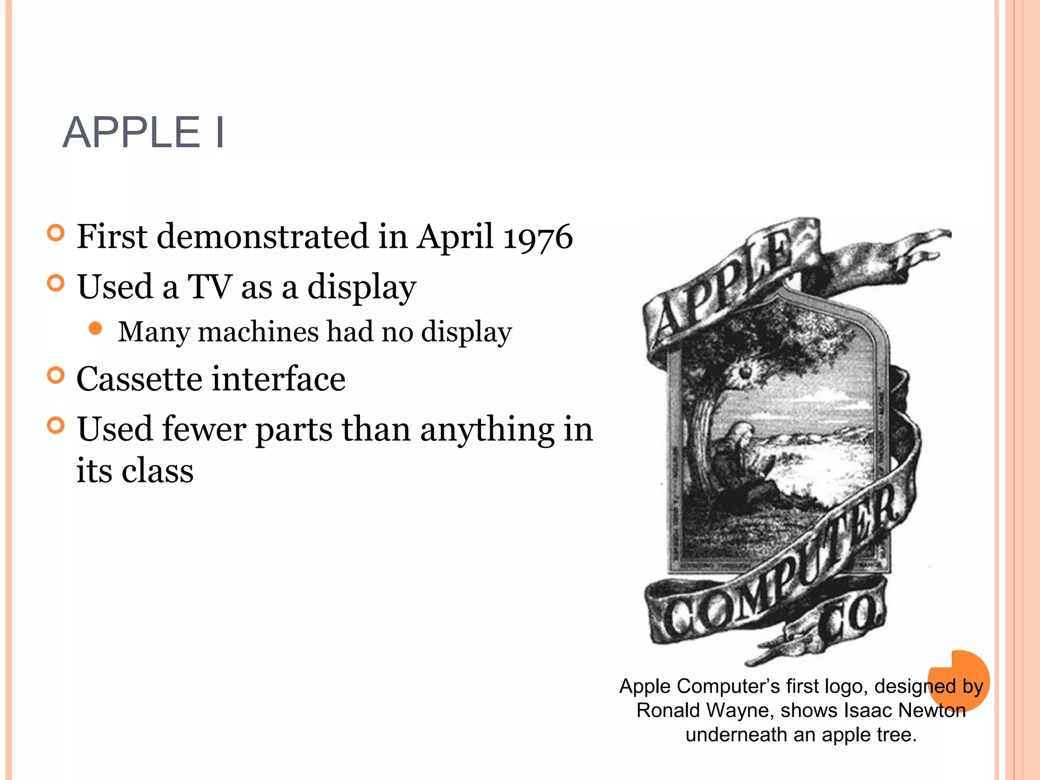 History of apple incorporation | PPT