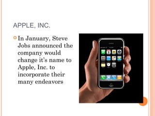 History of apple incorporation | PPT