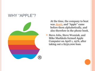 History of apple incorporation | PPT